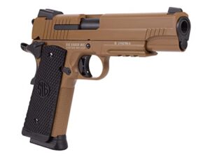 sig sauer 1911 emperor scorpion co2-powered 4.5mm steel bb caliber semi-auto air pistol with 17rd bb mag - co2 cartridges not included