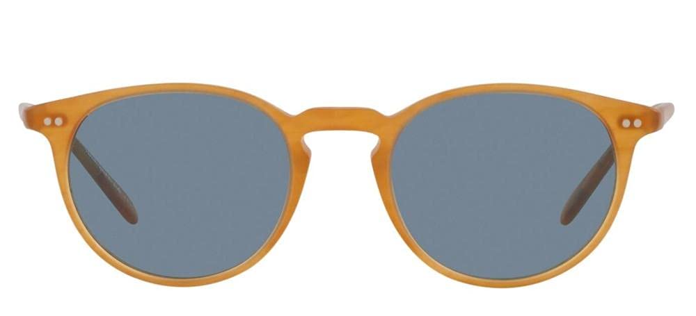 Oliver Peoples Riley Sun Semi Matte Amber Tortoise w/Cobalto Lens 49-20-150mm 5004SU 49 169956