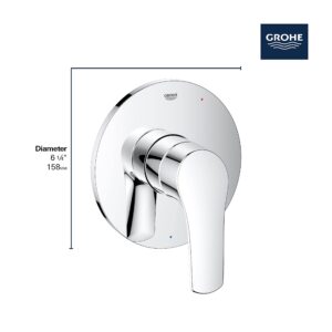 GROHE 19458003 Eurosmart Shower Valve Trim, Chrome