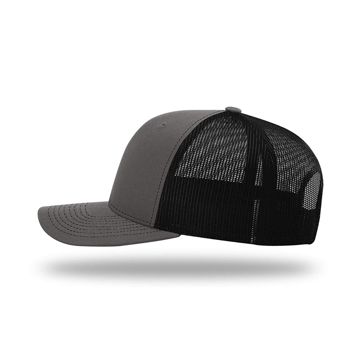 XRP Logo - Cotton Snapback Hat - Breathable Mesh Side for Casual Wear & Outdoor Activities All Seasons - Baseball Cap Women and Men (Charcoal Front/Black Mesh)