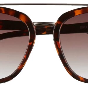 Quay Australia Women's Sweet Dreams 55mm Square Sunglasses (Tort/Brown Fade, One Size)