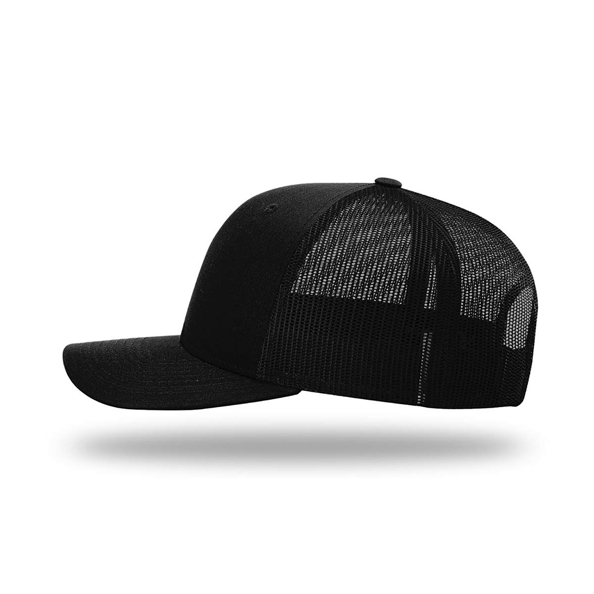 Plan B Bitcoin - Cotton Snapback Hat - Breathable Mesh Side for Casual Wear & Outdoor Activities All Seasons - Baseball Cap Women and Men (Black Front/Black Mesh)