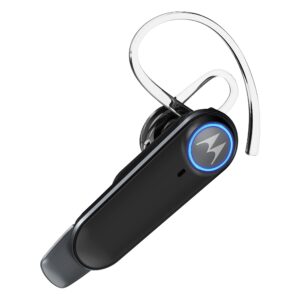 motorola sound hk500+ bluetooth earpiece hands-free wireless earpiece headset with microphone - ipx4 water resistant bluetooth phone earpiece for phone calls, compatible with iphone and cell phones