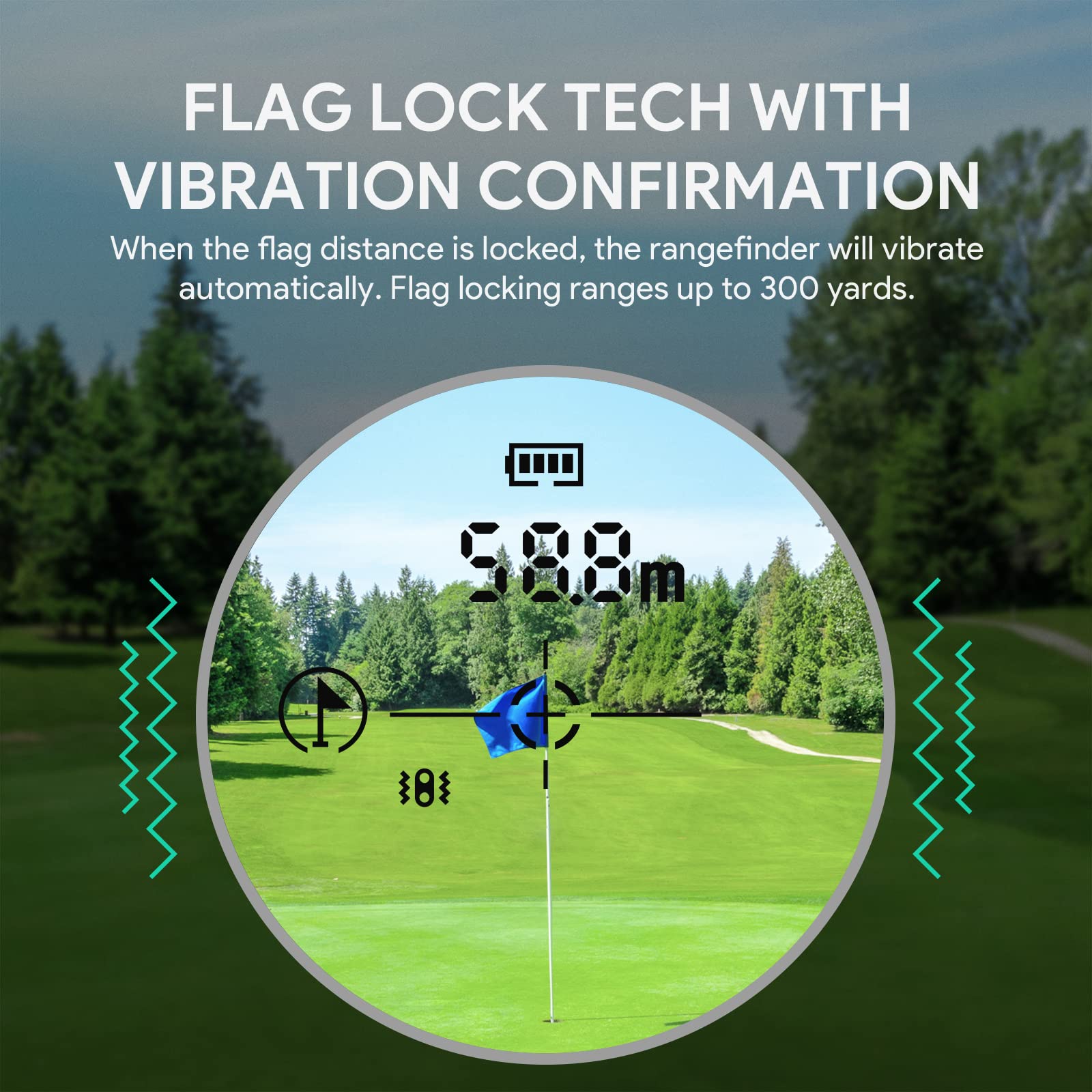 Golf Rangefinder with Slope, THGOLF 700 Yards USB C Rechargeable Rangefinder Golfing with Flag Acquisition, Pulse Vibration and Fast Focus System, 6X Magnification, ±1 Yard Accuracy