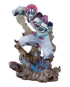 tamashii nations - demon slayer: kimetsu no yaiba - akaza upper three, bandai spirits figuartszero collectible statue