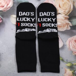 G2TUP Racing Car Socks Gifts for Men Novelty Socks for Racing Lovers Dad’s Lucky F1 Socks Halloween Gifts for Dad (Racing Car socks)