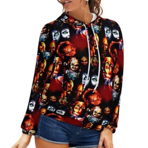 zhangxm women's pullover autumn soft and comfortable chucky slim fit loose hip-hop long-sleeved sweatshirt men 2xl