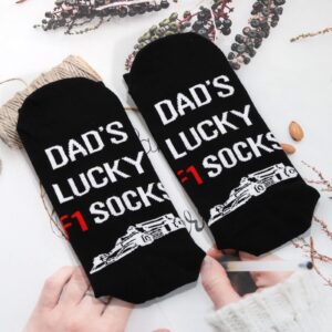 G2TUP Racing Car Socks Gifts for Men Novelty Socks for Racing Lovers Dad’s Lucky F1 Socks Halloween Gifts for Dad (Racing Car socks)