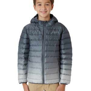 Eddie Bauer Boys' Jacket - CirrusLite Weather Resistant Down Coat for Boys - Insulated Quilted Bubble Puffer (3-20), Size 14-16, Iron