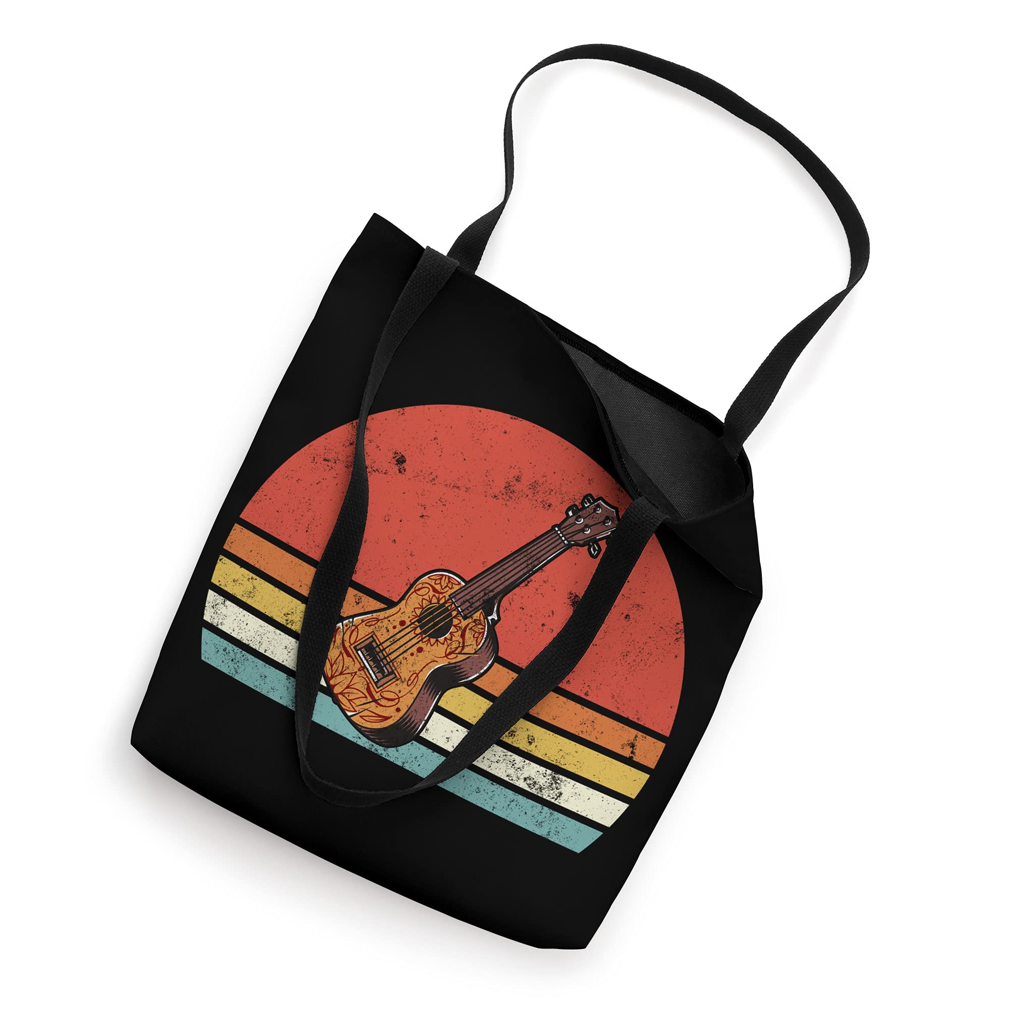 Hawaiian Ukulele Uke Retro Vintage Ukulele Sunset Tote Bag