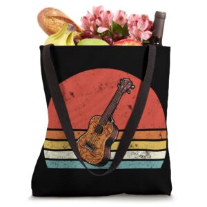 Hawaiian Ukulele Uke Retro Vintage Ukulele Sunset Tote Bag