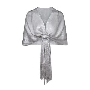 missshorthair sparkly shawls and wraps for evening dresses,shawl wraps for women wedding party with buckle