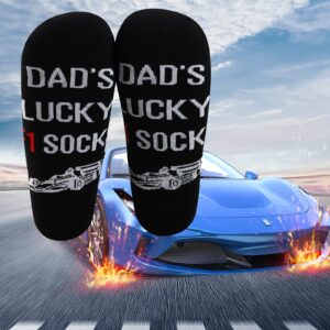 G2TUP Racing Car Socks Gifts for Men Novelty Socks for Racing Lovers Dad’s Lucky F1 Socks Halloween Gifts for Dad (Racing Car socks)