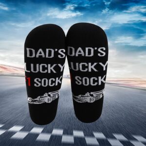 G2TUP Racing Car Socks Gifts for Men Novelty Socks for Racing Lovers Dad’s Lucky F1 Socks Halloween Gifts for Dad (Racing Car socks)