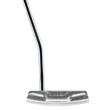 Bell II F-410 Full Offset Oversize Blade Golf Putter + Winn Dri-Tac Dark Gray Midsize Grip (Right, 37)