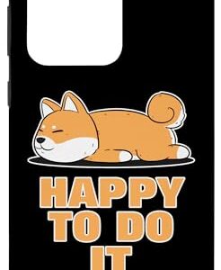 Galaxy S20 Ultra Funny Shiba Inu Uni Dog Lying Happy Sleeping Laziness Lazy Case