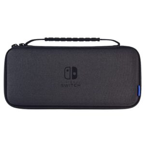 hori nintendo switch slim tough pouch (black) for nintendo switch and nintendo switch oled model - officially licensed by nintendo - nintendo switch;