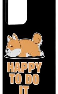 Galaxy S20 Ultra Funny Shiba Inu Uni Dog Lying Happy Sleeping Laziness Lazy Case