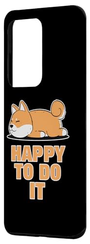 Galaxy S20 Ultra Funny Shiba Inu Uni Dog Lying Happy Sleeping Laziness Lazy Case