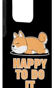 Galaxy S20 Ultra Funny Shiba Inu Uni Dog Lying Happy Sleeping Laziness Lazy Case