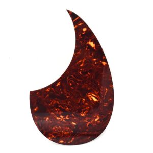 vencetmat acoustic guitar pickguard fit for martin 000,om18,28 models, travel guitars, right handed, tortoise - flame brown