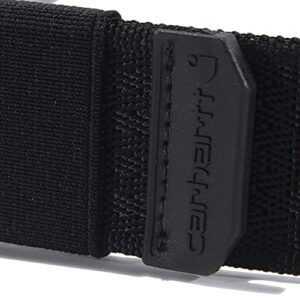 Carhartt Men's Casual Belts, Available in Multiple Styles, Colors & Sizes, Rugged Flex Nylon Webbing (Black), Large