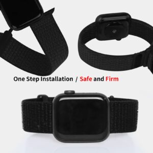 5 Pack Sport Loop Bands Compatible with Apple Watch Band 38mm 40mm 41mm 42mm 44mm 45mm Women Men, Soft Nylon Braided Elastic Strap Replacement Wristband for iWatch Series 7/6/5/4/3/2/1/SE