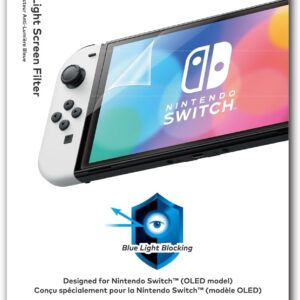 HORI Blue Light Screen Protective Filter for Nintendo Switch (OLED Model) - Officially Licensed by Nintendo - Nintendo Switch;