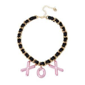 betsey johnson xox necklace