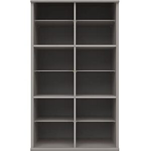 ClosetMaid 4597 Modular Storage Stackable 12-Shelf Unit with Dividers, Taupe