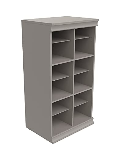 ClosetMaid 4597 Modular Storage Stackable 12-Shelf Unit with Dividers, Taupe