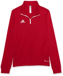 adidas kids' entrada 22 training top, team power red, x-large