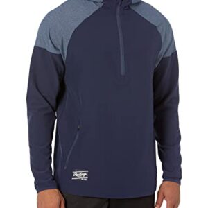 Rawlings Men's Standard Adult Color Sync Long Sleeve Jacket, XX-Large, Navy