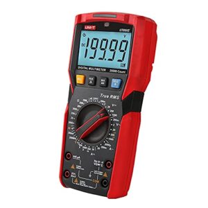 ut89xe true rms digital multimeter, display count: 6000/20000, sampling rate: 3 times/s, ac frequency range: 45~1000hz, temp. -40℃~1000℃