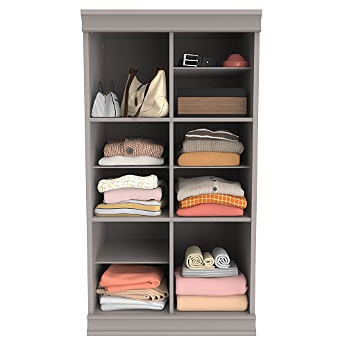 ClosetMaid 4597 Modular Storage Stackable 12-Shelf Unit with Dividers, Taupe