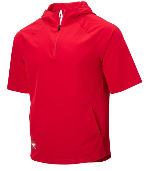 Rawlings Boys' COLORSYNC -Short Sleeve -Jacket Youth, Red, Medium