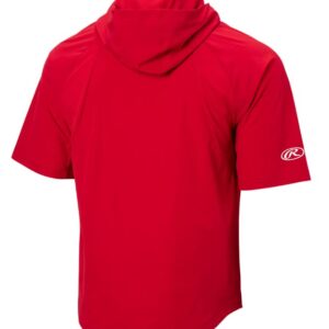 Rawlings Boys' COLORSYNC -Short Sleeve -Jacket Youth, Red, Medium