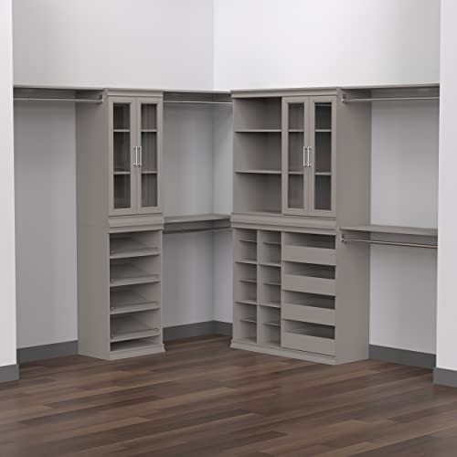 ClosetMaid 4597 Modular Storage Stackable 12-Shelf Unit with Dividers, Taupe