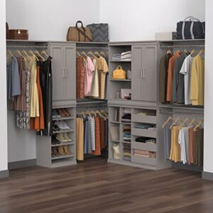 ClosetMaid 4597 Modular Storage Stackable 12-Shelf Unit with Dividers, Taupe