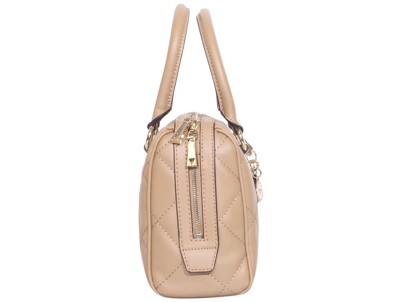 GUESS Cessily Box Satchel Beige One Size