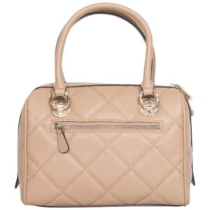 GUESS Cessily Box Satchel Beige One Size