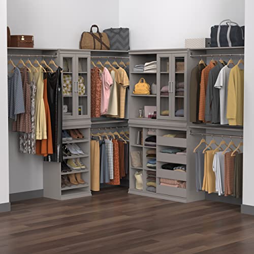 ClosetMaid 4597 Modular Storage Stackable 12-Shelf Unit with Dividers, Taupe