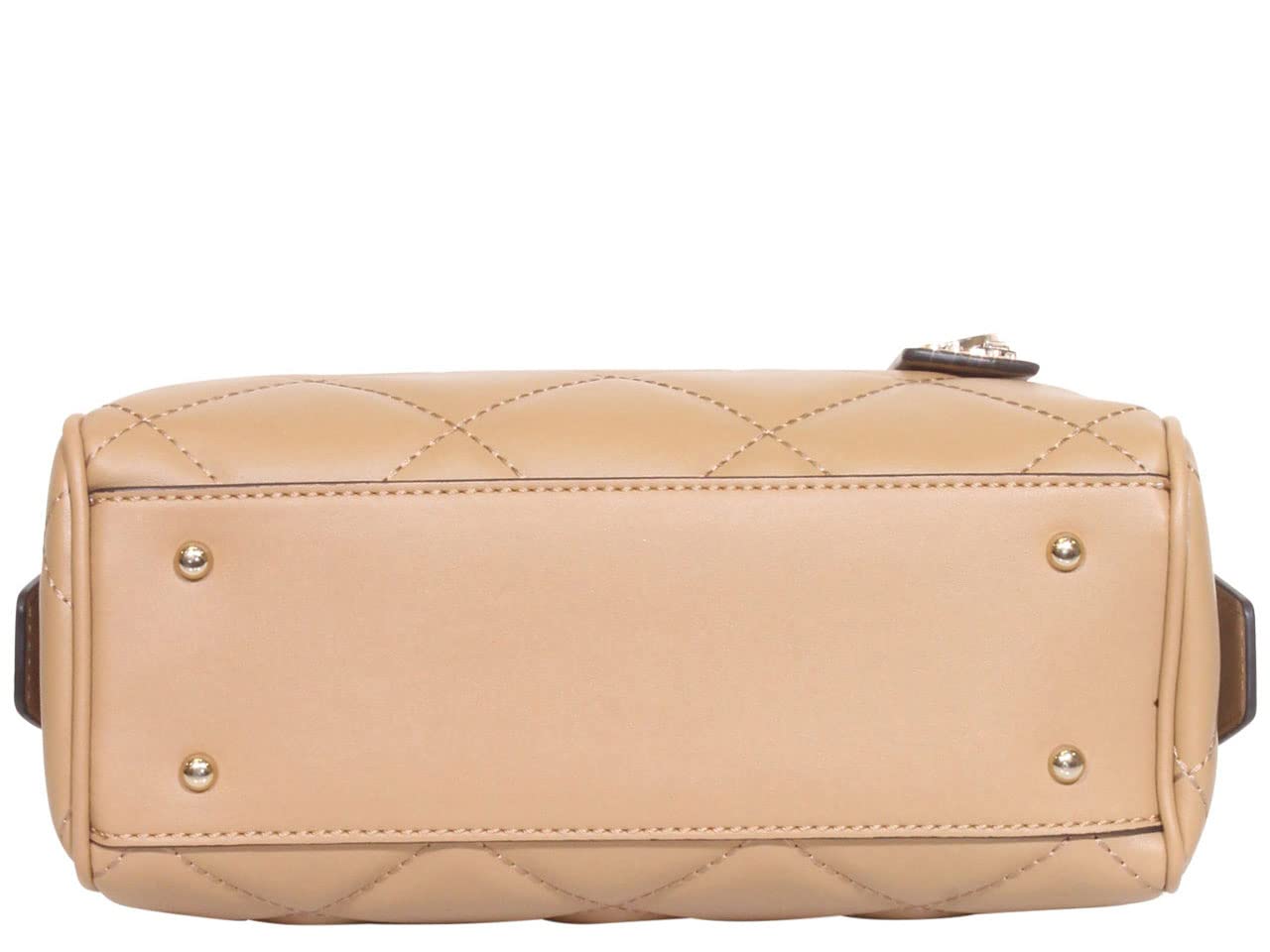 GUESS Cessily Box Satchel Beige One Size