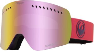 dragon nfxs w/bonus lens goggles womens fade pink/lumalens pink ion and rose lens