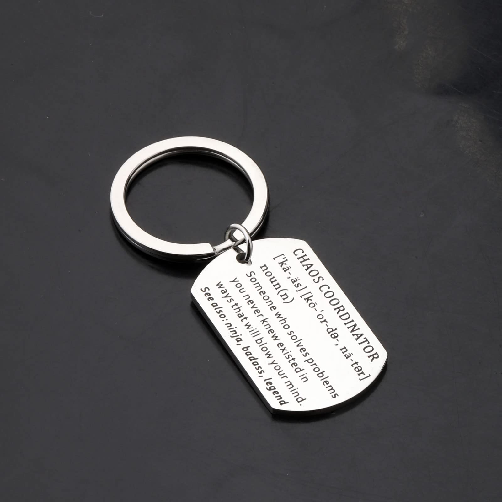 Chaos Coordinator Keychain Wedding Planner Thank You Gift Gift for Mom Wife Teacher Daycare (CHAOS COORDINATOR)