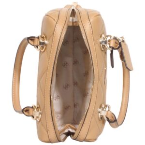 GUESS Cessily Box Satchel Beige One Size