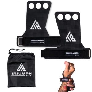 pull up grips - hand grips with wrist straps bringing you comfort and support for weightlifting, pull ups, or as a hand wraps | great as workout gloves men and women at gym or home gym (medium)