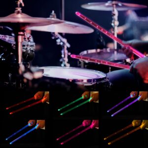 LED Light Up Drumsticks Rechargeable, 15 Colors Changing