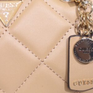 GUESS Cessily Box Satchel Beige One Size