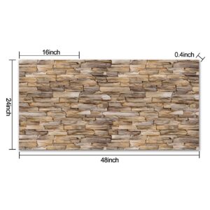 AIONCDER Acoustic Wall Art Acoustic Panels Decorative,48X24 Inches Sound Absorbing Wall Art, Self Adhesive Soundproof Wall Panels, Acoustic Treatment for Recording Studio, Home Office